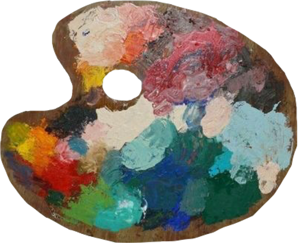 Download ) Aesthetic Art Paint Paintpalette Palette Sticker - Art PNG ...