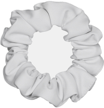Download Scrunchie Silver White Mystique - Transparent White Scrunchie ...
