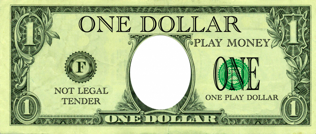 Blank Dollar Template