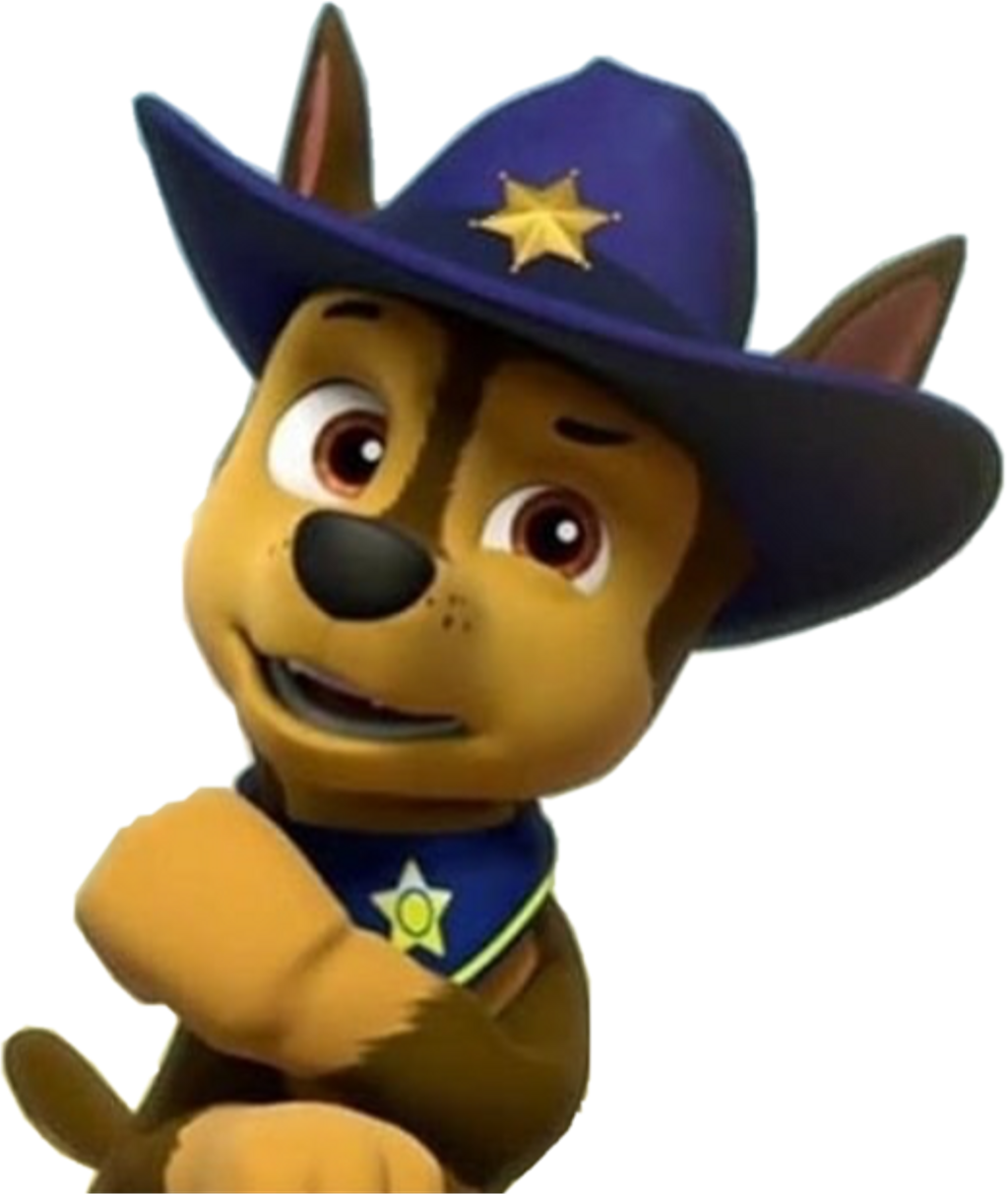 Download Chase Sticker - Paw Patrol Cowboy Chase PNG Image with No ...