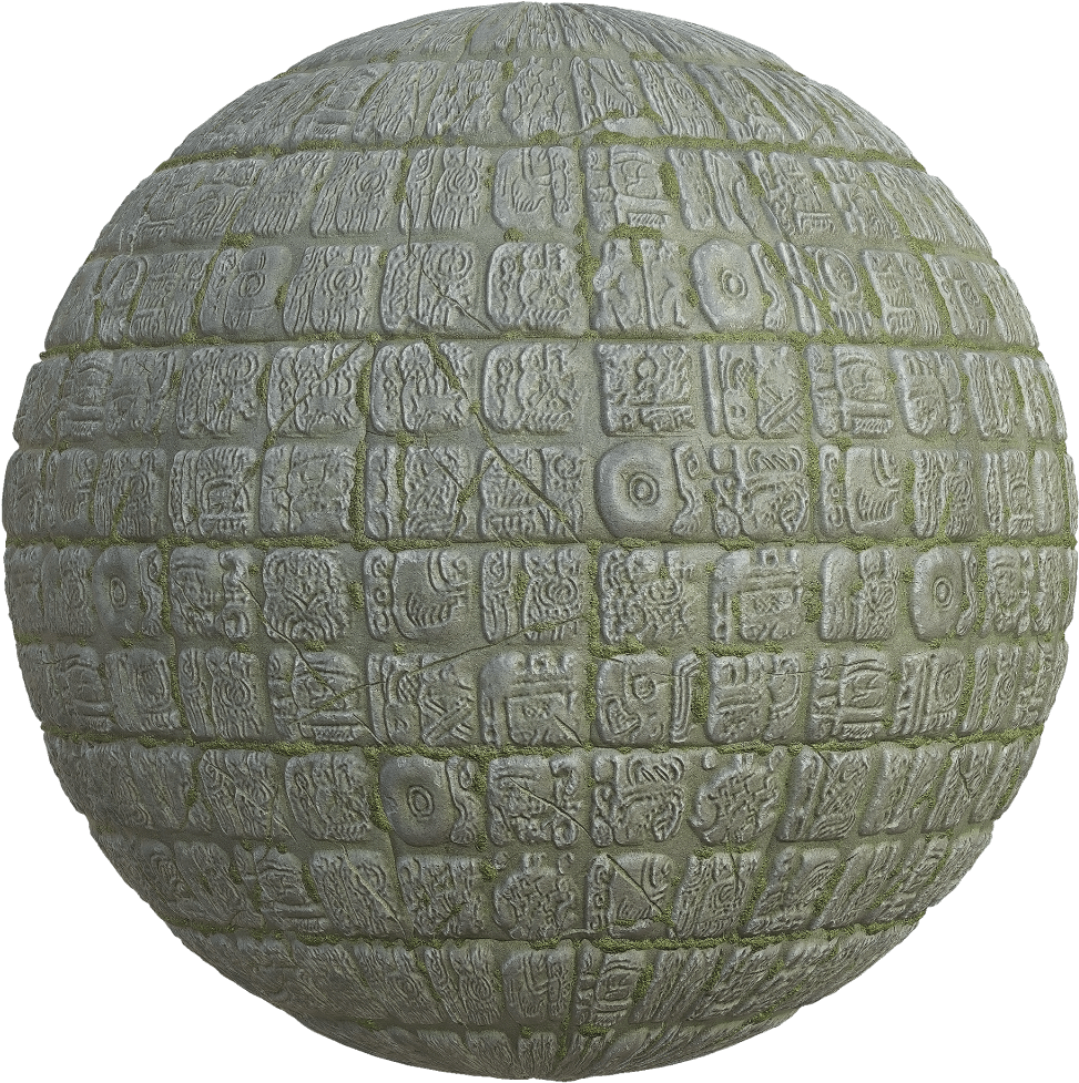 Download Mayan Stone Block Wall With Intricately Carved Glyphs - Sphere ...