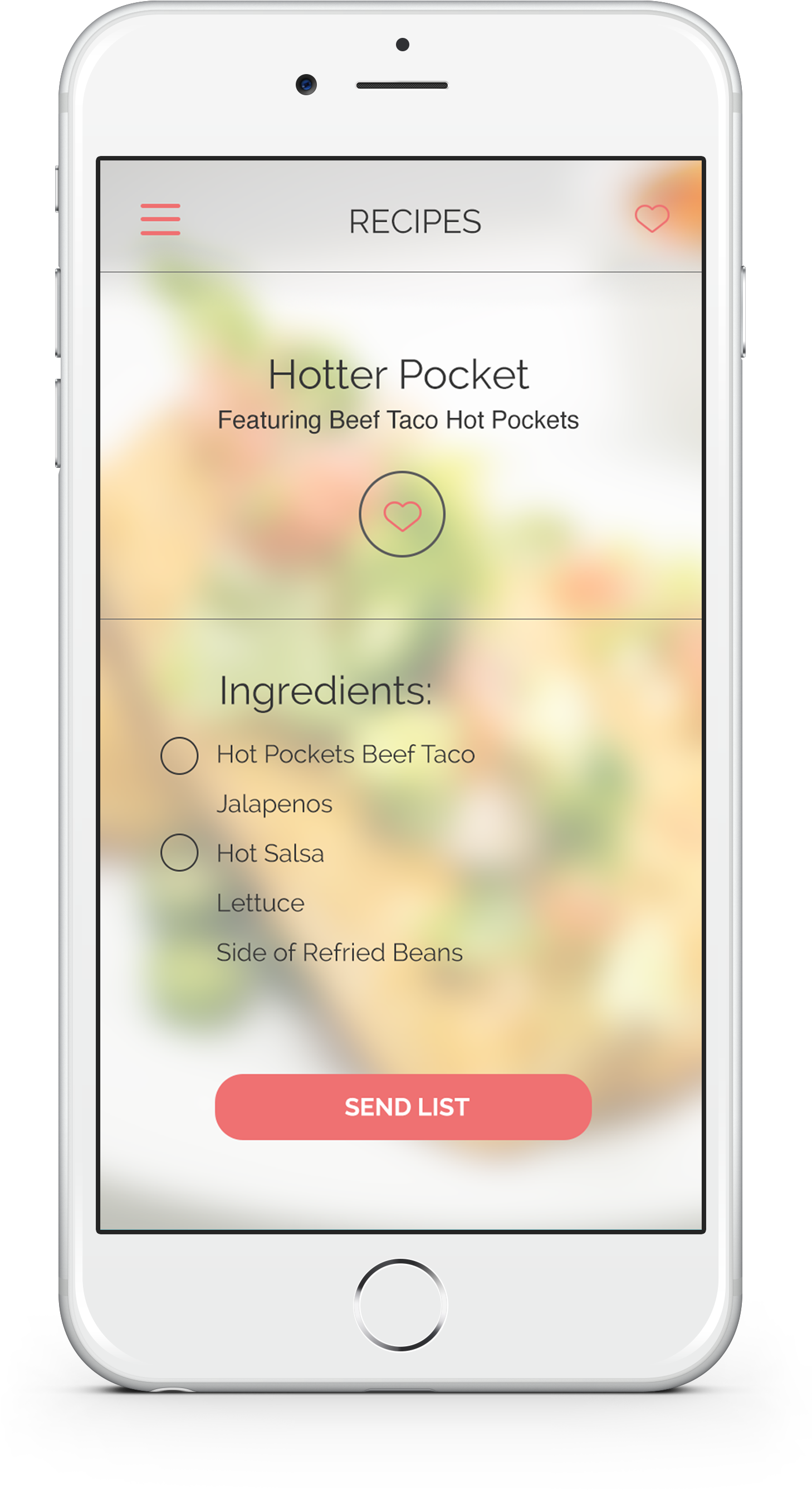 Download Simple Ingredient List - Iphone PNG Image with No Background ...