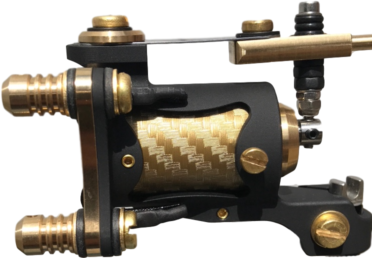 Gold Carbon Decode Hybrid - Tattoo Machine - Free Transparent PNG ...