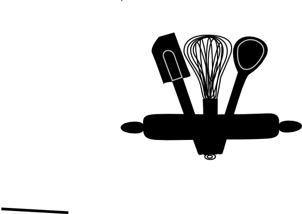 Baking Clipart Black And White