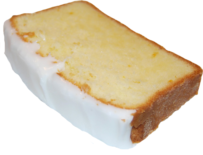 Share This Image - Lemon Pound Cake Slice - Free Transparent PNG ...