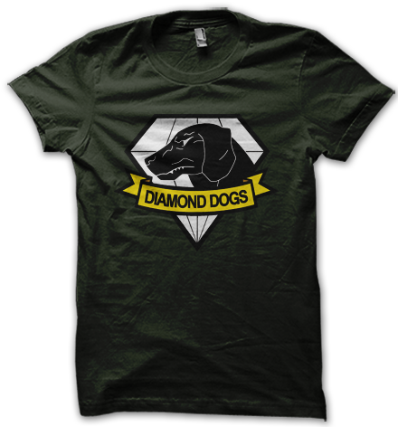 True Diamond Dogs Wear This Metal Gear Solid T Shirt - Mgs Diamond Dogs ...