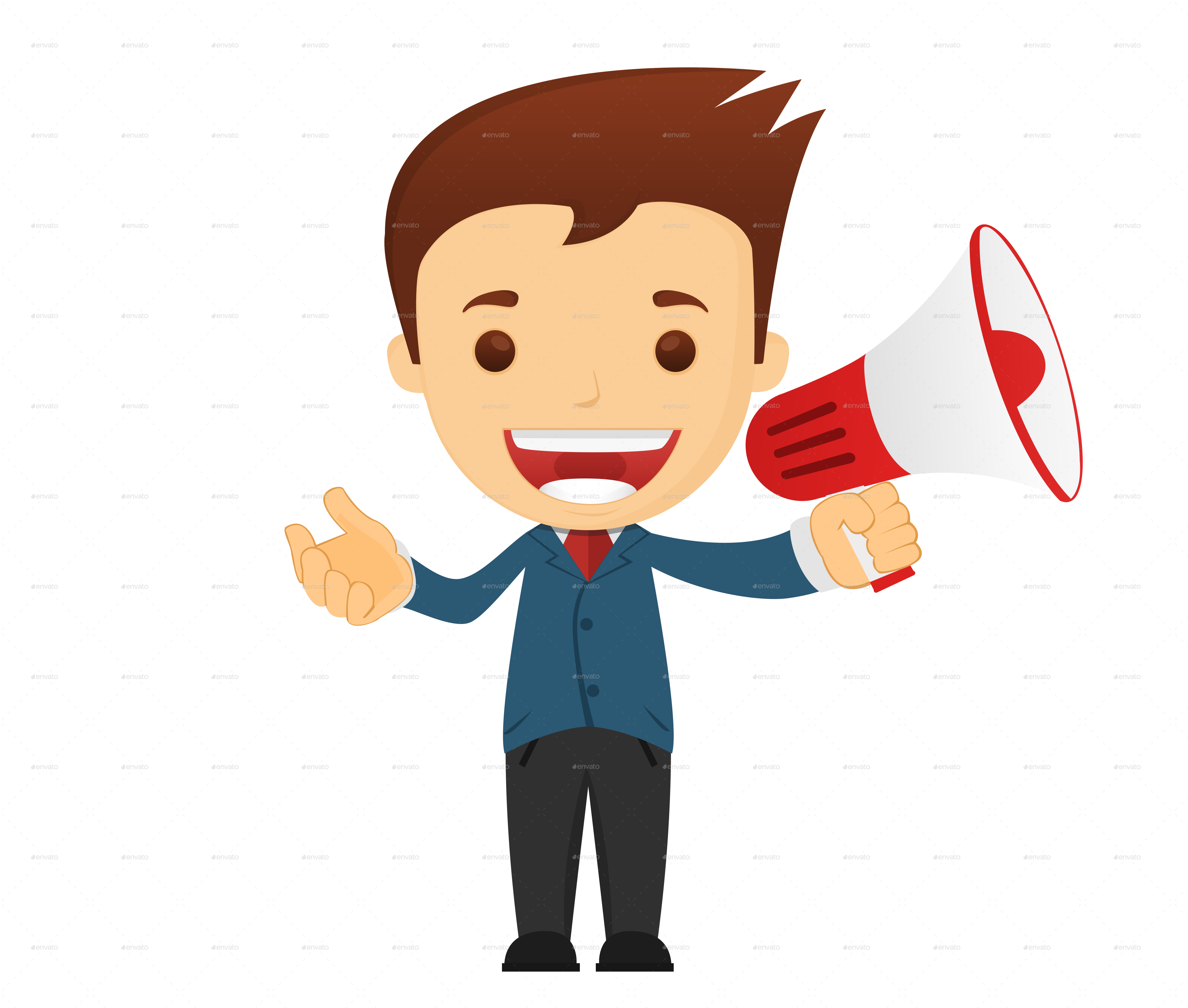 Announcements Png Download - Transparent Png Cartoon Explaining - Free ...