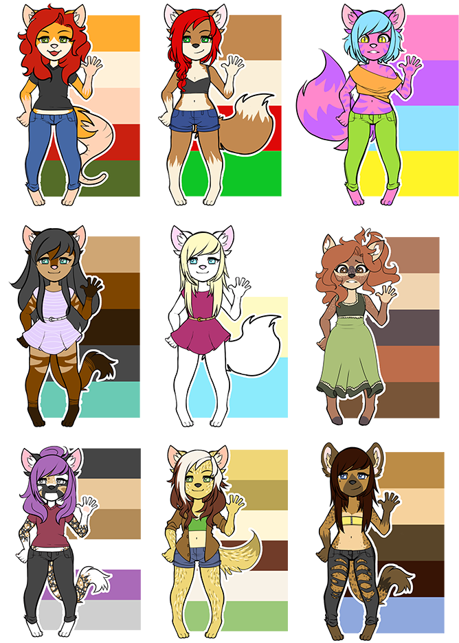 Download A Portion Of My Anthro Characters - Anthro Ref Base ...
