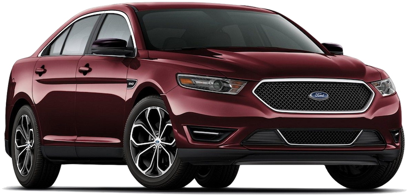 Download Red 2019 Ford Taurus On White - 2019 Ford Taurus Sho PNG Image ...