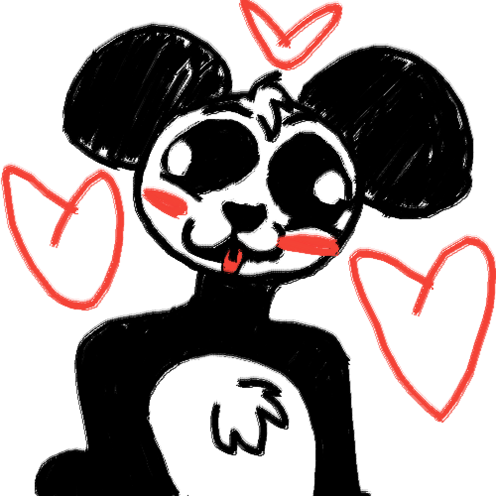 Download Derpy Cute Panda Lol - Heart PNG Image with No Background ...