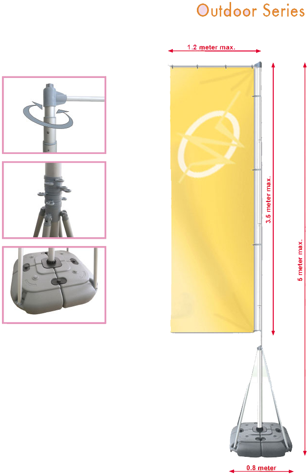 Download Giant Flag Pole 5 Meter - Graphic Design PNG Image with No ...