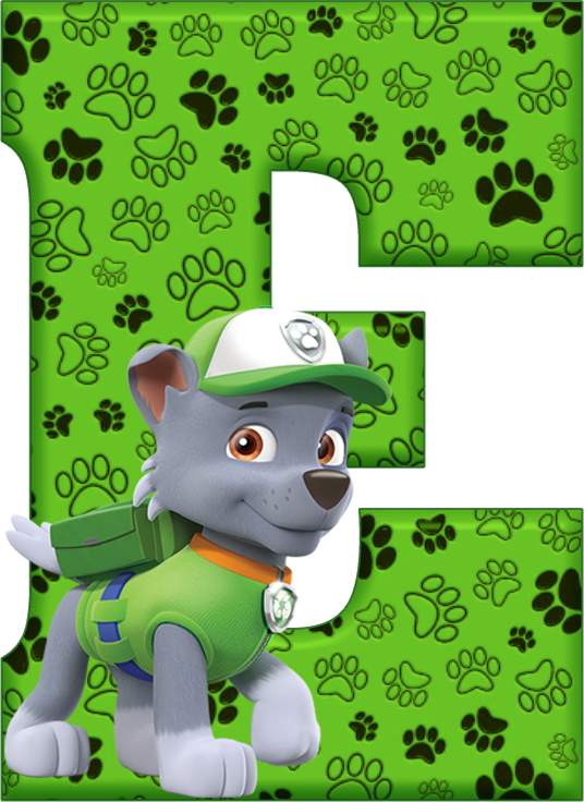 Download Paw Patrol Clipart - Letter D Paw Patrol Rocky PNG Image with ...