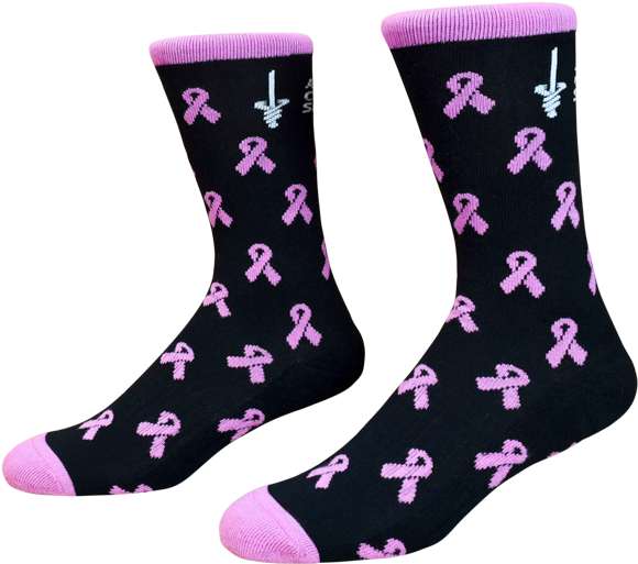 Download Acs Breast Cancer Awareness Socks - Sock PNG Image with No ...