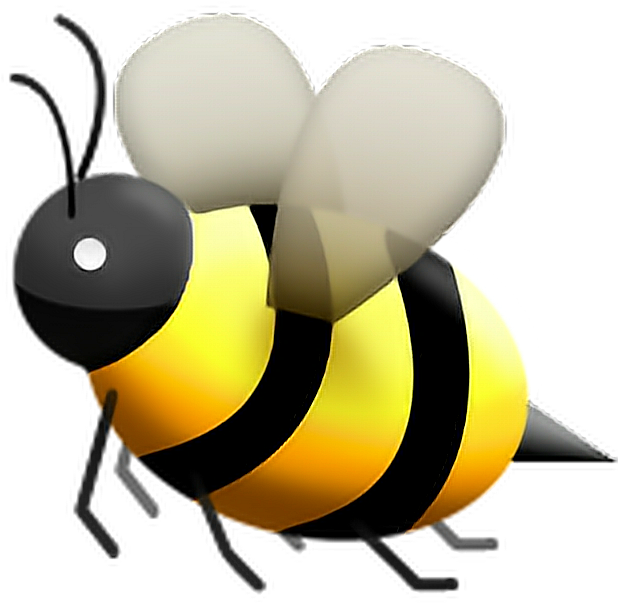 Download Emoji Iphoneemoji Emojis Beeemoji - Emojis Bee PNG Image with ...