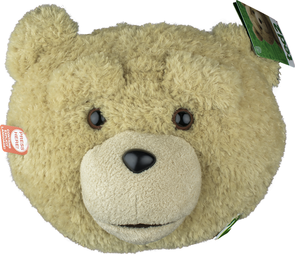 Download Ted Head Pillow With Sounds - Teddy Bear Head Transparent PNG ...