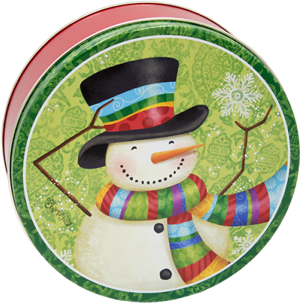 Download 2c Scarf Snowman - Walkers Butter Shortbread In Snowman Tin ...