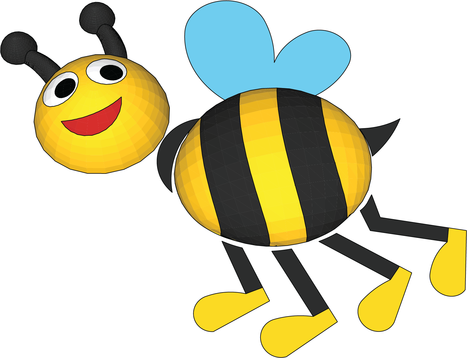 3d Bee - Honeybee - Free Transparent PNG Download - PNGkey