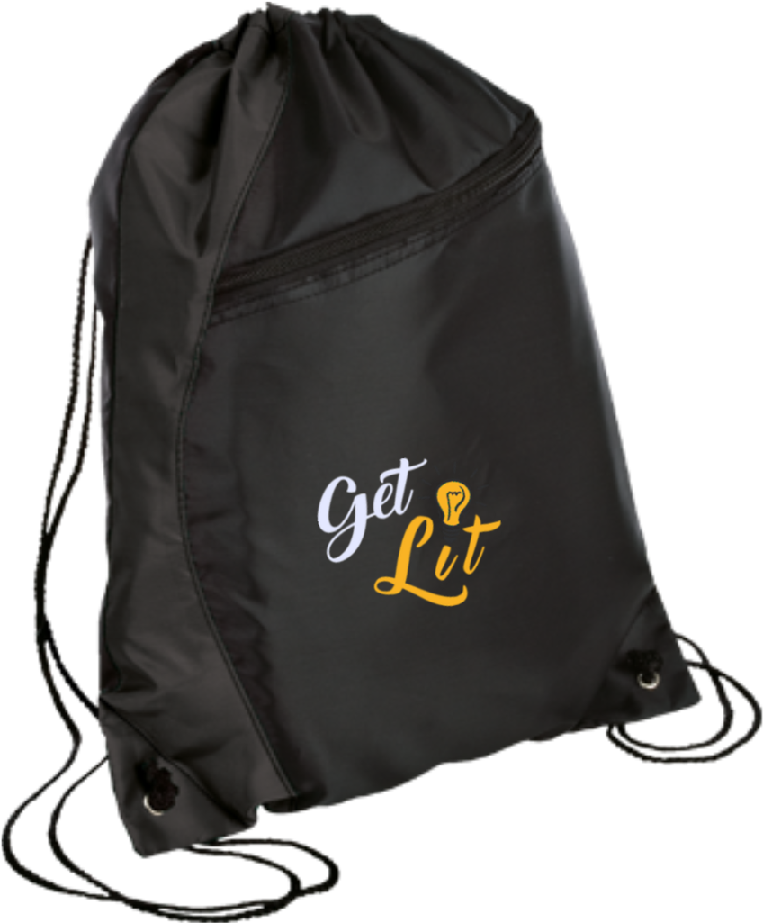 Download Get Lit Drawstring Bag - Drawstring PNG Image with No ...