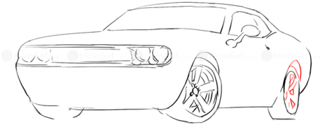 Dodge Challenger Clipart Sketches - Dodge Challenger - Free Transparent ...