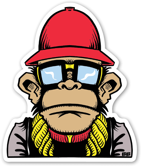 Download Bobby Mix Master Sticker - Hip Hop Monkey Png PNG Image with ...