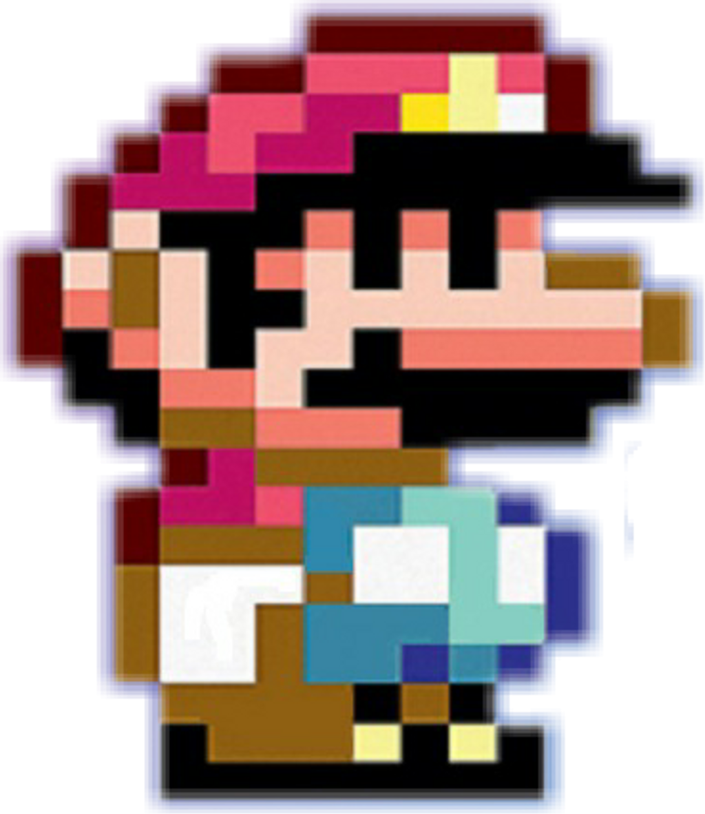 Mario Oldschool Dandy Sega Bit Style Pixel Pixels - Super Mario World ...