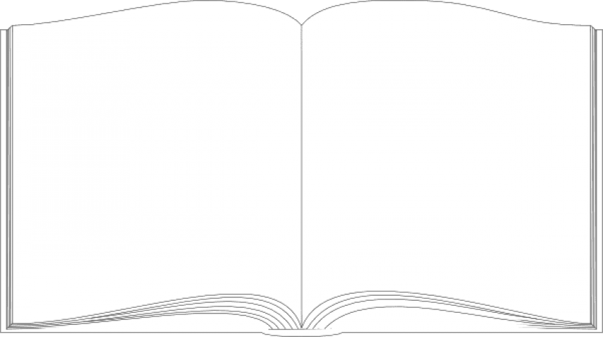 Free Png Download White Book Outline Png Images Background - Book ...