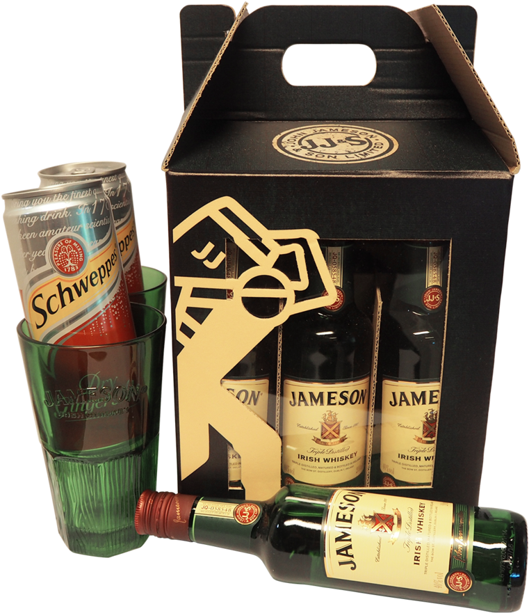 Download Jameson Party Pack 4 X 20cl - Irish Cream PNG Image with No ...