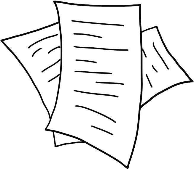Download Scrap Paper - Line Art PNG Image with No Background - PNGkey.com