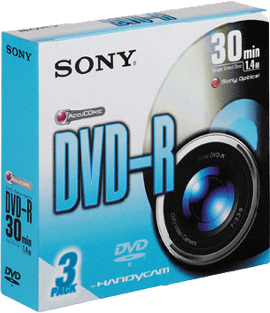 Download 4gb 8cm Video Dvd-r, , Thumbnail - Sony Corporation PNG Image ...