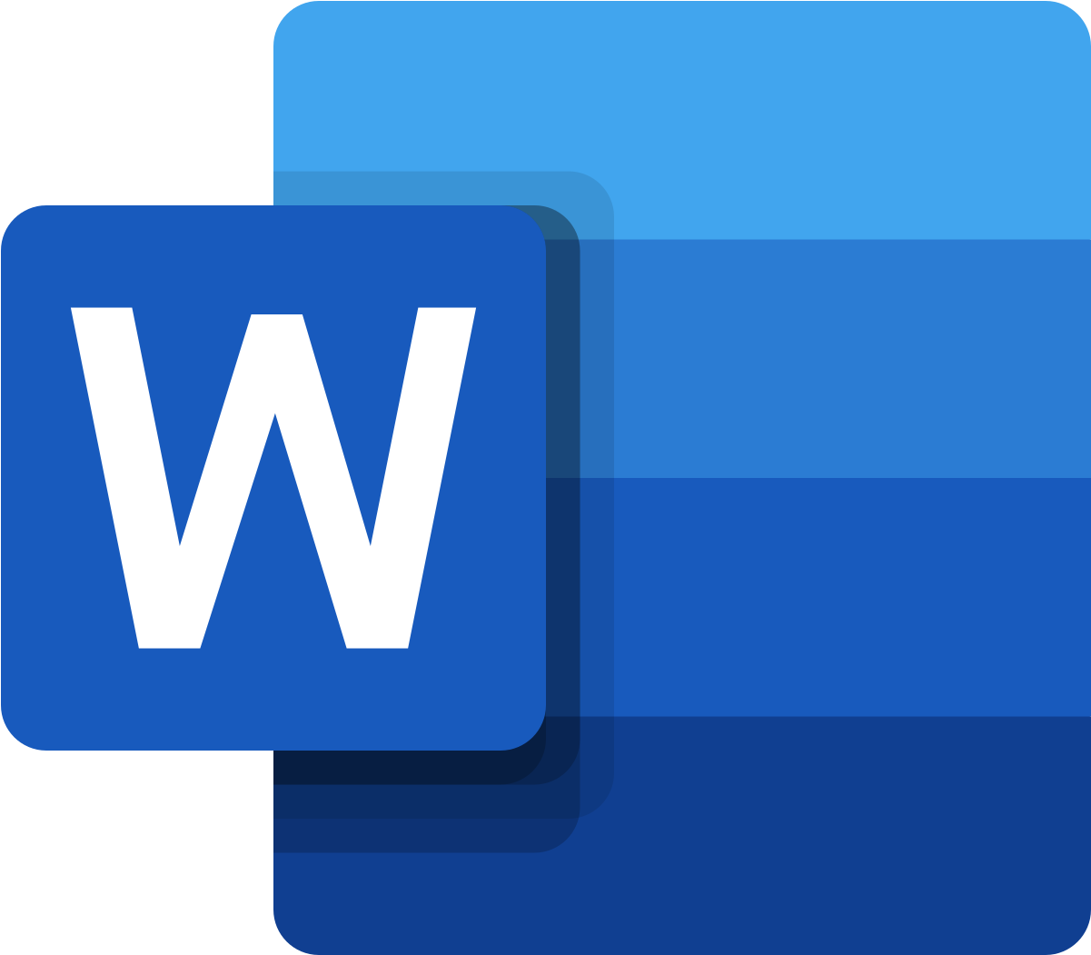 Microsoft Word Icon - Microsoft Office New Icon - Free Transparent PNG ...