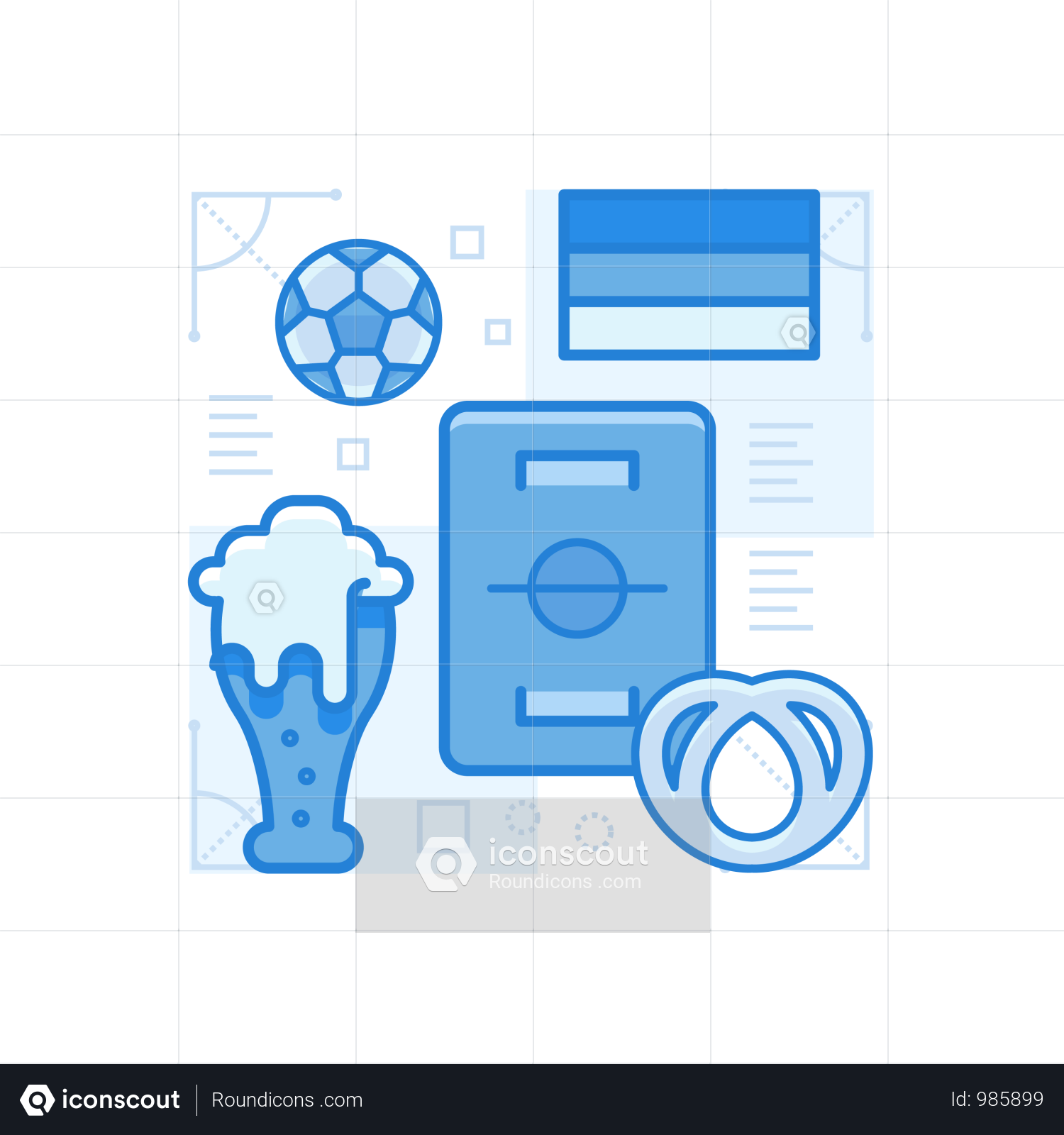 Download Football Craze In Germany Illustration - Circle PNG Image with ...