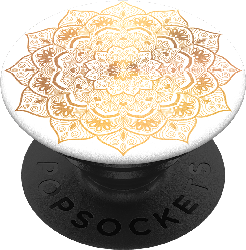 Download Golden Silence, Popsockets - White And Gold Popsocket PNG ...