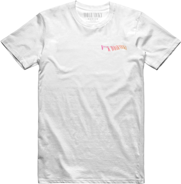 Download F**k Woah Vicky Tee - Active Shirt PNG Image with No ...