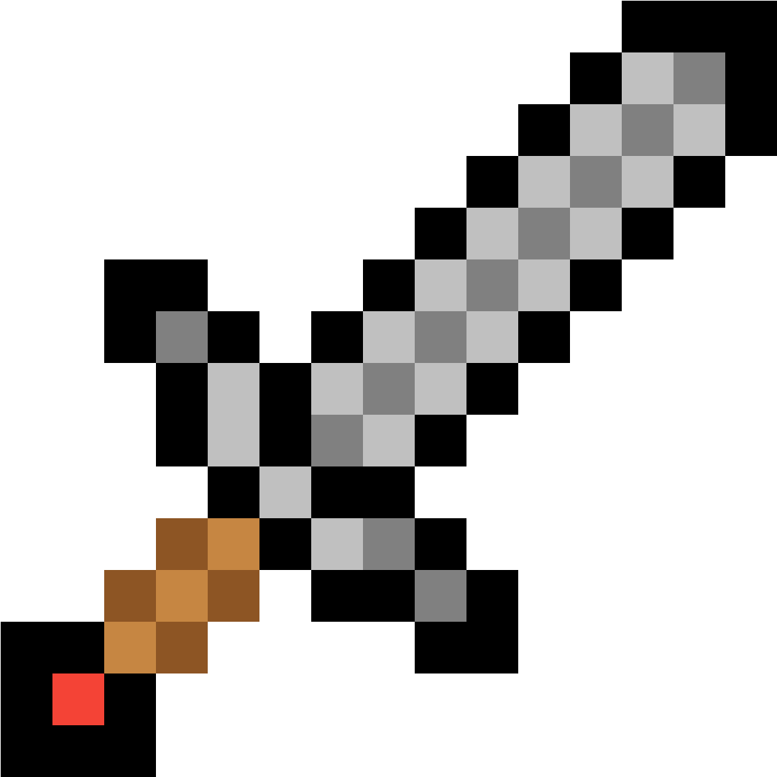 Pixel Sword No - Diamond Sword Minecraft - Free Transparent PNG ...