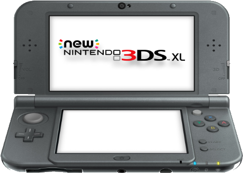 3ds Xl Metallic Black - Free Transparent PNG Download - PNGkey