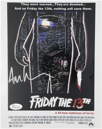 Ari Lehman Signed Friday The 13th Vertical Movie Poster - Friday The ...