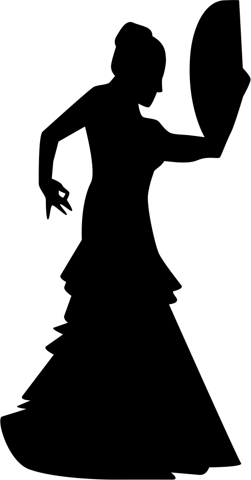 Download Flamenco Female Dancer Silhouette - Flamenco Svg PNG Image ...