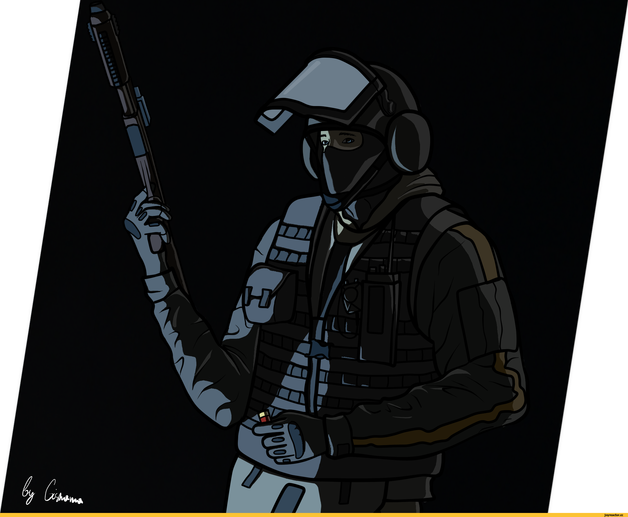 Rainbow Six Арт,game Art, - Bandit Fan Art R6 - Free Transparent PNG ...