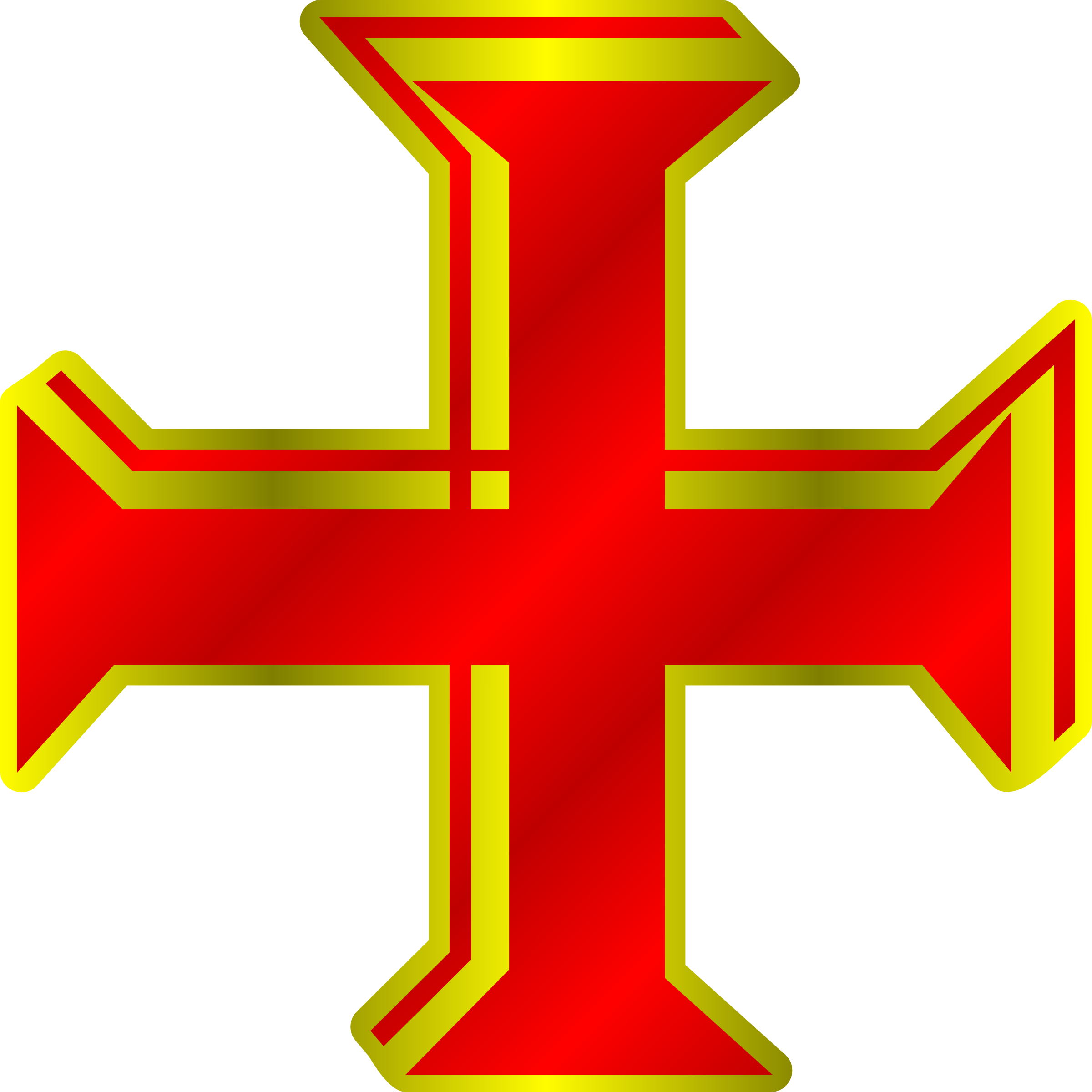 Medium Image - Red And Gold Cross - Free Transparent PNG Download - PNGkey