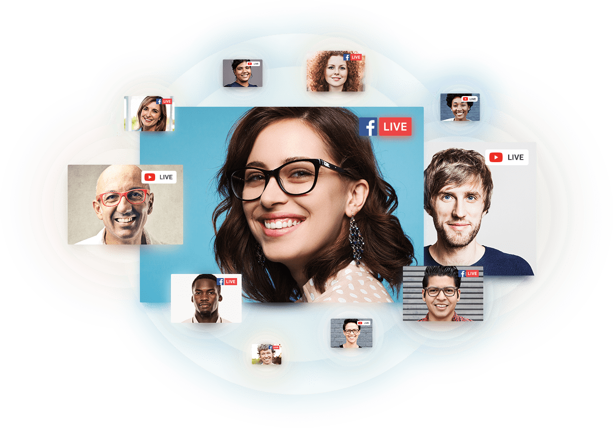 Download Facebook & Youtube Live - Streaming Media PNG Image with No ...