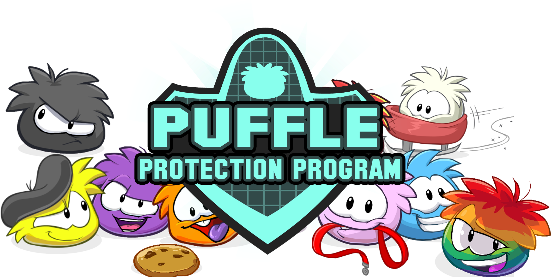 Download Puffle Logo By Cool Pixels - Cartoon PNG Image with No ...