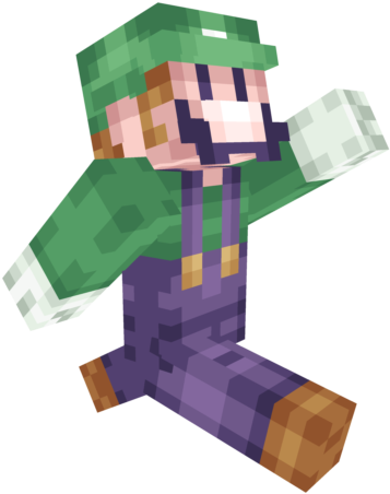 Download Luigipixelpancakepreview Zpsffdpng - Best Luigi Minecraft Skin ...