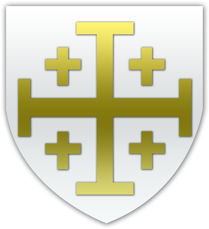The Arms Of The Kingdom Of Jerusalem - Kingdom Of Jerusalem Logo - Free ...