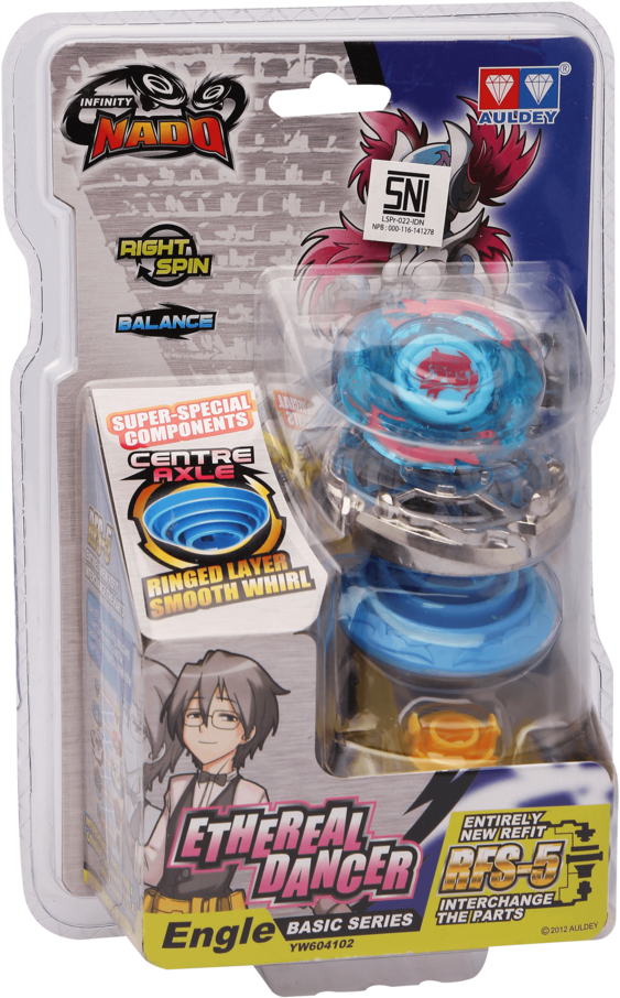 Download Boys Nado Ethereal Dancer Beyblade - Action Figure PNG Image ...