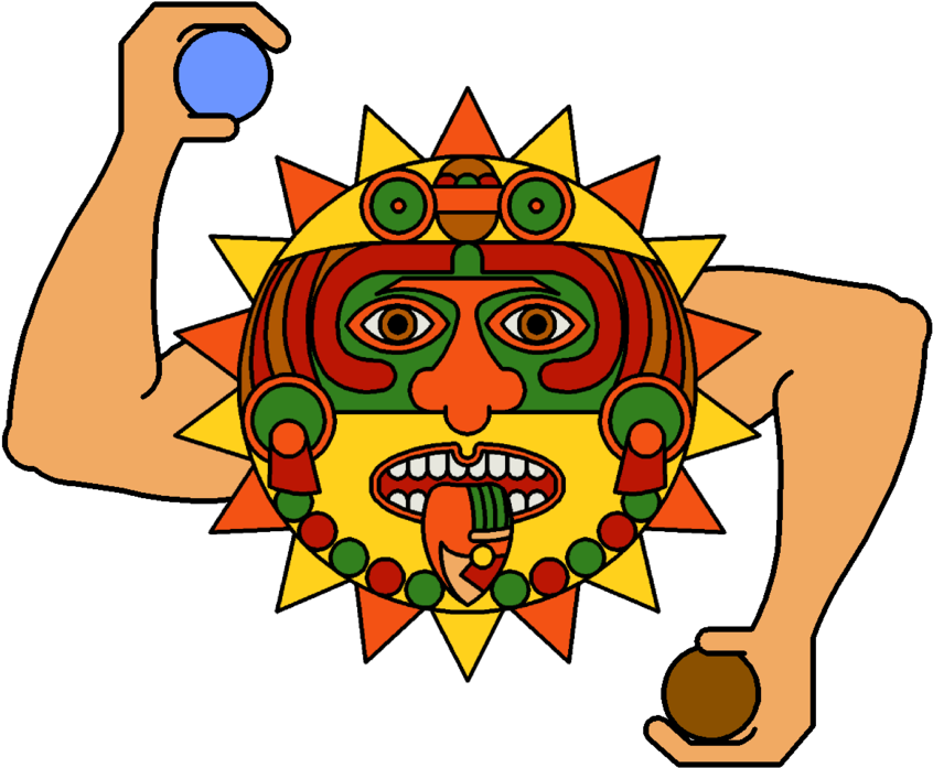 Download Mayan Clipart Mayan Temple - Mayan Sun God Cartoon PNG Image ...