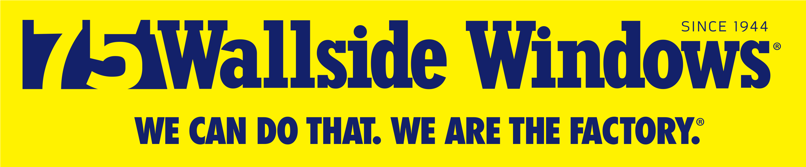 Download Wallside Windows 75th Anniversary Logo - Wallside Windows PNG ...