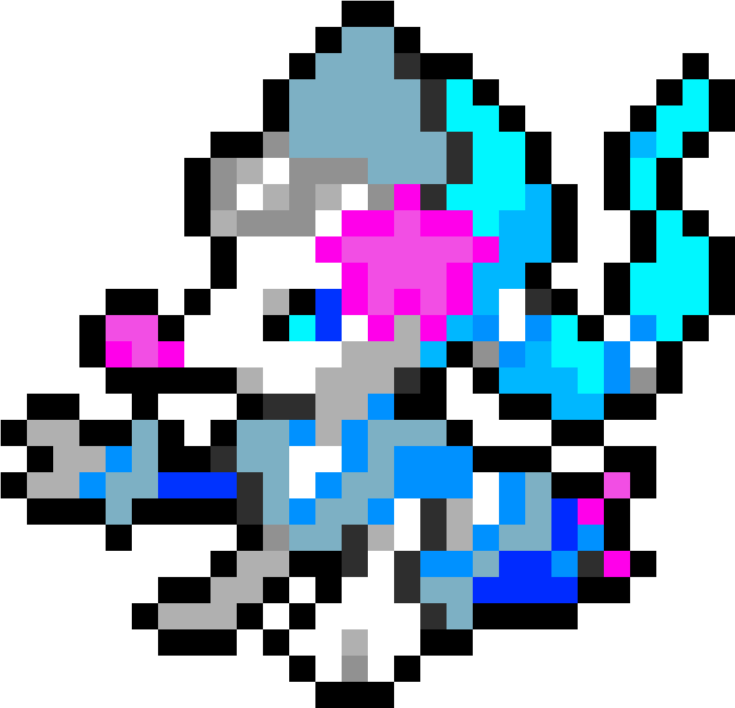 Primarina - Pokemon Primarina Minecraft Pixel Art - Free Transparent ...