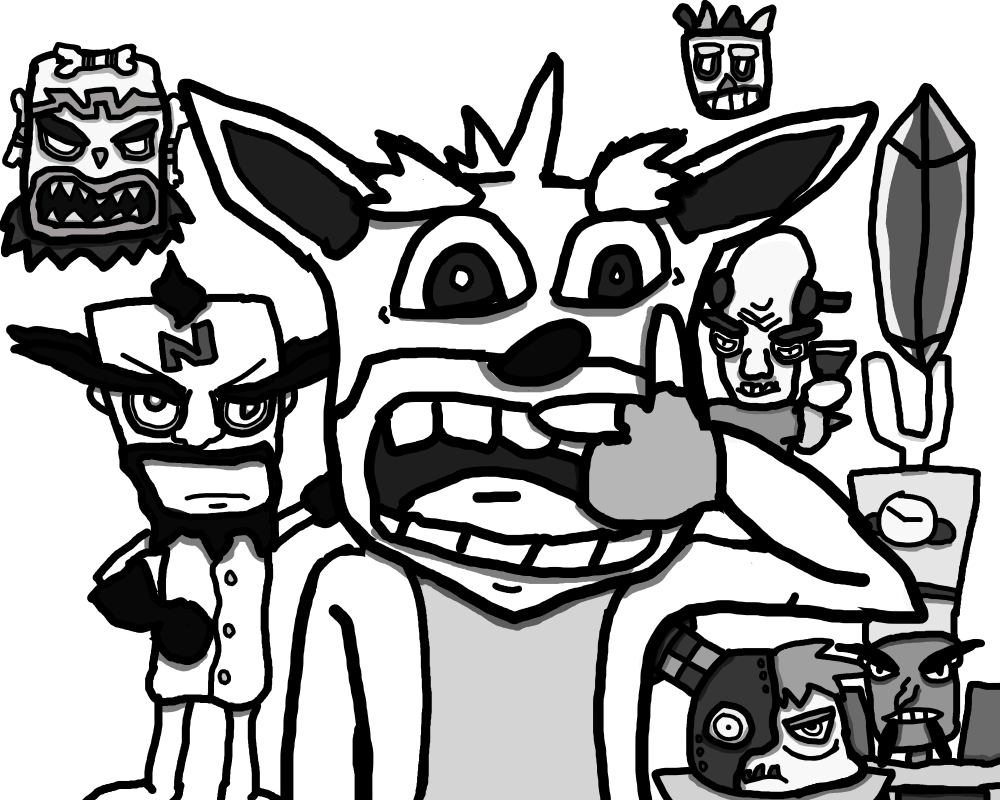 Download N Sane Trilogy Or What - Cartoon PNG Image with No Background ...