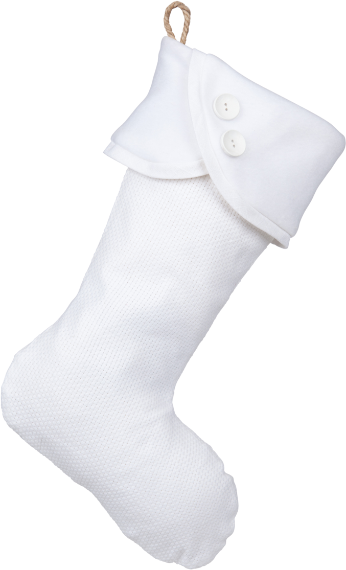 Download White Christmas Stocking PNG Image with No Background - PNGkey.com