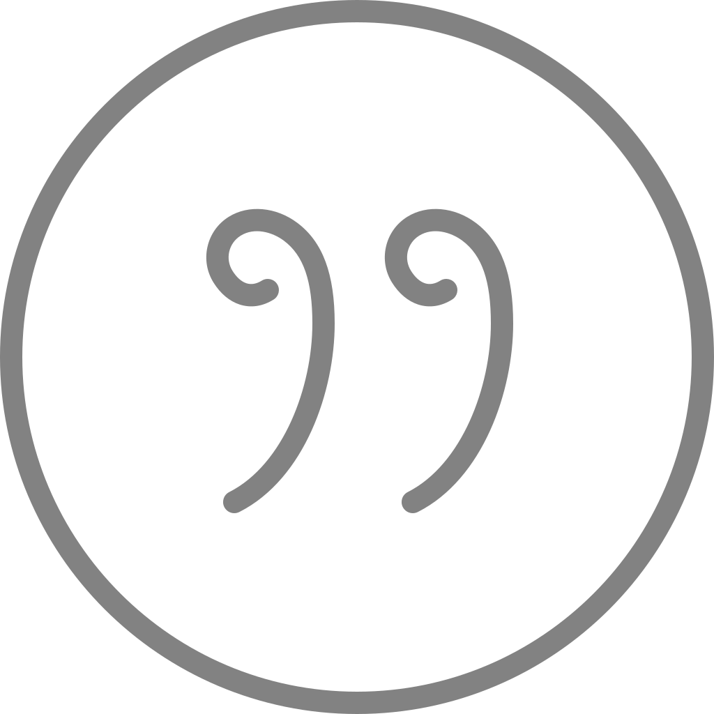 Download Line Style Icons Quote - Circle PNG Image with No Background ...